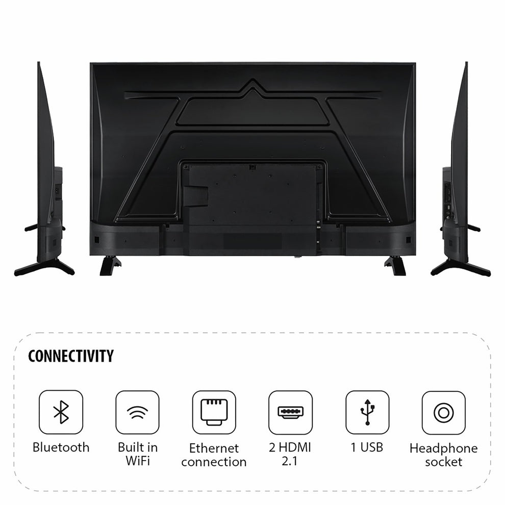 Toshiba 43 Inch 43QV1563DB 4K Ultra HD HDR QLED Freely TV – Interactive ...